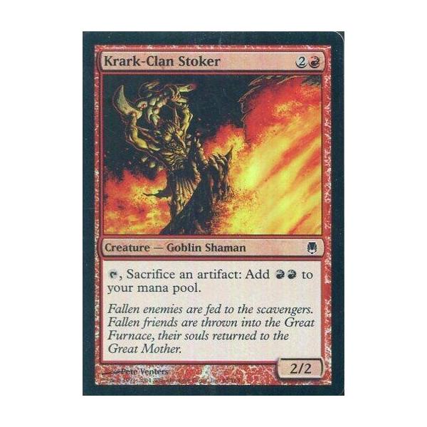商品名：中古マジックザギャザリング 65/165[C]：【DST】【FOIL】Krark-Clan Stoker/クラーク族の火焚きマジックザギャザリング/英語版FOIL/C/赤/Darksteel(ダークスティール)分類：赤/レア度：C