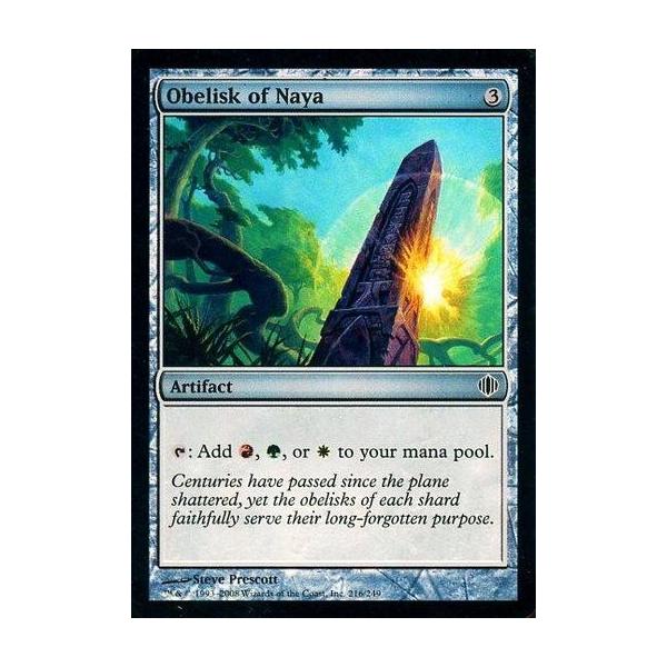 商品名：中古マジックザギャザリング 216/249[C]：【ALA】【FOIL】Obelisk of Naya/ナヤのオベリスクマジックザギャザリング/英語版FOIL/C/アーティファクト/アラーラの断片分類：アーティファクト/レア度：Cシ...