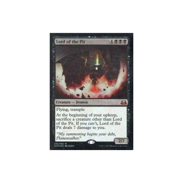 商品名：中古マジックザギャザリング 030/062[神話R]：【DVD】【FOIL】Lord of the Pit/奈落の王マジックザギャザリング/英語版FOIL/神話R/黒/Duel Decks： Anthology「ディヴァインvsデモ...