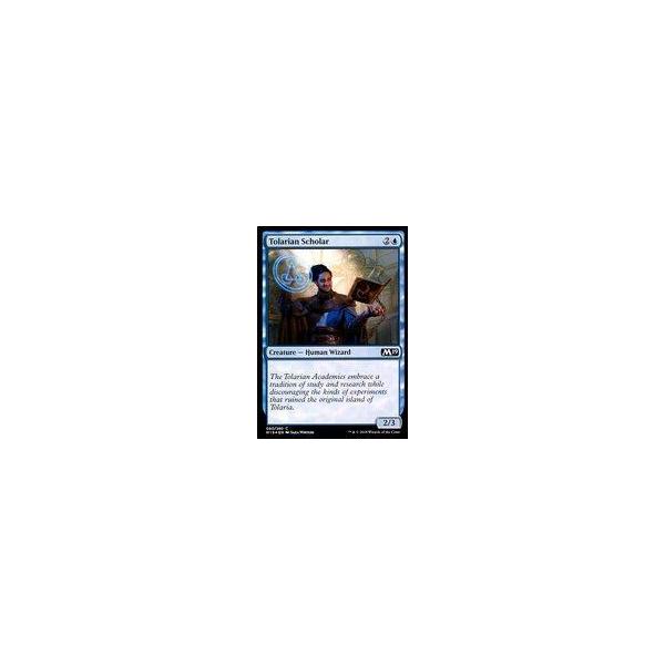 商品名：中古マジックザギャザリング [C]：【FOIL】Tolarian Scholar/トレイリアの学者マジックザギャザリング/英語版FOIL/C/基本セット2019/青分類：青/レア度：C分類：青/レア度：C