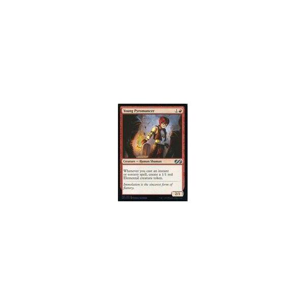 商品名：中古マジックザギャザリング [UC]：【FOIL】Young Pyromancer/若き紅蓮術士マジックザギャザリング/英語版FOIL/UC/アルティメットマスターズ/赤分類：赤/レア度：UC分類：赤/レア度：UC