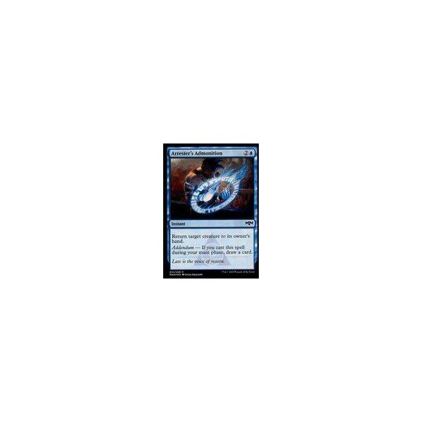 商品名：中古マジックザギャザリング [C]：【FOIL】Arrester’s Admonition/拘引者の忠告マジックザギャザリング/英語版FOIL/C/ラヴニカの献身/青分類：青/レア度：C分類：青/レア度：C