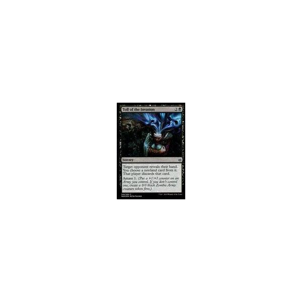 商品名：中古マジックザギャザリング [C]：【FOIL】Toll of the Invasion/侵略の代償マジックザギャザリング/英語版FOIL/C/灯争大戦/黒分類：黒/レア度：C分類：黒/レア度：C