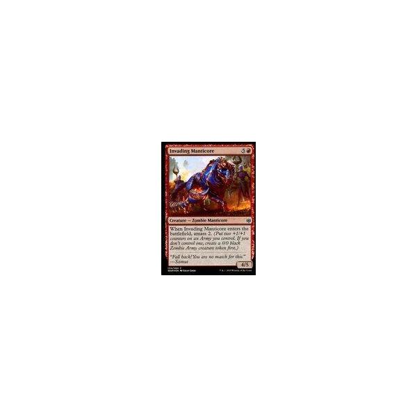 商品名：中古マジックザギャザリング [C]：【FOIL】Invading Manticore/侵略するマンティコアマジックザギャザリング/英語版FOIL/C/灯争大戦/赤分類：赤/レア度：C分類：赤/レア度：C