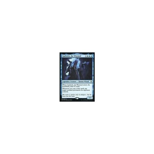 商品名：中古マジックザギャザリング [R]：【FOIL】Gadwick， the Wizened/老いたる者、ガドウィックマジックザギャザリング/英語版FOIL/R/エルドレインの王権/青分類：青/レア度：R分類：青/レア度：R