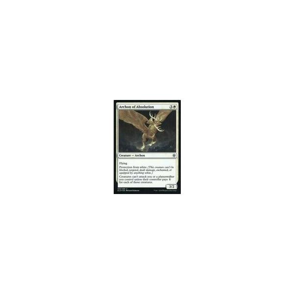 商品名：中古マジックザギャザリング [UC]：【FOIL】Archon of Absolution/赦免のアルコンマジックザギャザリング/英語版FOIL/UC/エルドレインの王権/白分類：白/レア度：UC分類：白/レア度：UC