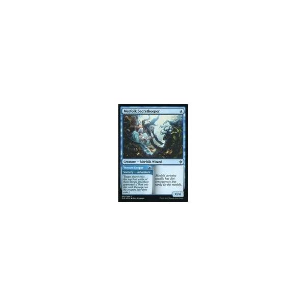 商品名：中古マジックザギャザリング [C]：【FOIL】Merfolk Secretkeeper/Venture Deeper/マーフォークの秘守りマジックザギャザリング/英語版FOIL/C/エルドレインの王権/青分類：青/レア度：C分類：...