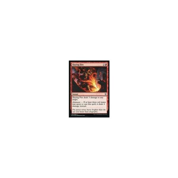 商品名：中古マジックザギャザリング [UC]：【FOIL】Slaying Fire/殺戮の火マジックザギャザリング/英語版FOIL/UC/エルドレインの王権/赤分類：赤/レア度：UC分類：赤/レア度：UC