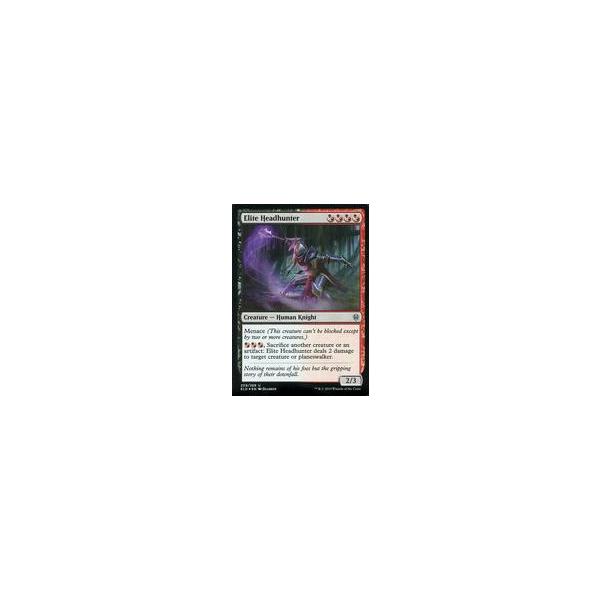 商品名：中古マジックザギャザリング [UC]：【FOIL】Elite Headhunter/首狩りの精鋭マジックザギャザリング/英語版FOIL/UC/エルドレインの王権/ハイブリッド分類：ハイブリッド/レア度：UC分類：ハイブリッド/レア度：UC