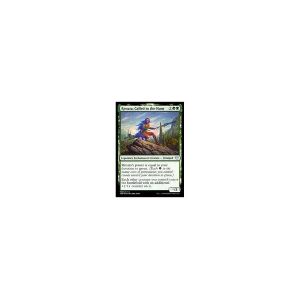 商品名：中古マジックザギャザリング [UC] ： 【FOIL】Renata， Called to the Hunt/狩りに喚ばれしレナータマジックザギャザリング/英語版FOIL/UC/テーロス還魂記/緑分類：緑/レア度：UC
