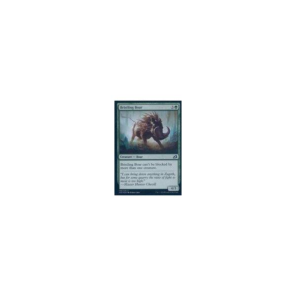 商品名：中古マジックザギャザリング [C]：【FOIL】Bristling Boar/逆毛の猪マジックザギャザリング/英語版FOIL/C/緑/イコリア：巨獣の棲処分類：緑/レア度：C