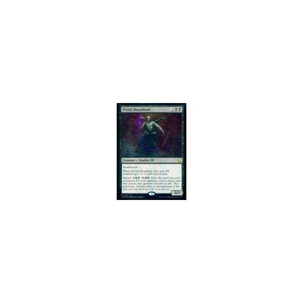 商品名：中古マジックザギャザリング [R] ： 【FOIL】Elvish Dreadlord/エルフの戦慄王マジックザギャザリング/英語版FOIL/R/黒/統率者レジェンズ分類：黒/レア度：R