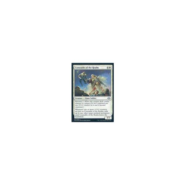 商品名：中古マジックザギャザリング 010/303[U]：【MH2】【FOIL】Constable of the Realm/王国の治安官マジックザギャザリング/英語版FOIL/U/白/モダンホライゾン2分類：白/レア度：Uシリーズ：モダン...