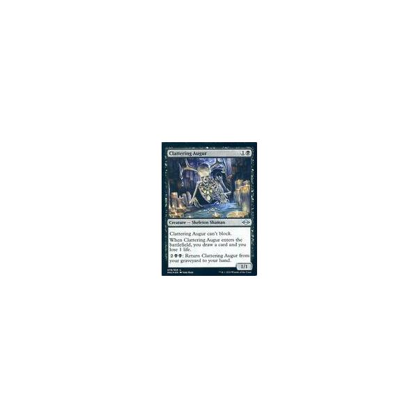 商品名：中古マジックザギャザリング 079/303[U]：【MH2】【FOIL】Clattering Augur/軋む占い師マジックザギャザリング/英語版FOIL/U/黒/モダンホライゾン2分類：黒/レア度：Uシリーズ：モダンホライゾン2商...