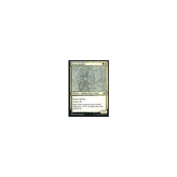 商品名：中古マジックザギャザリング 361[U]：【MH2】【FOIL】【スケッチ版】Arcus Acolyte/弓持つ侍祭マジックザギャザリング/英語版FOIL/U/マルチカラー/モダンホライゾン2分類：マルチカラー/レア度：Uシリーズ：...