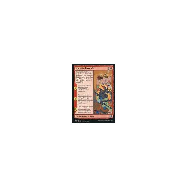 商品名：中古マジックザギャザリング 153/281[U]：【DMU】【FOIL】Yotia Declares War/ヨーティアの宣戦布告マジックザギャザリング/英語版FOIL/U/赤/団結のドミナリア分類：赤/レア度：Uシリーズ：団結のド...