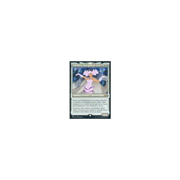 商品名：中古マジックザギャザリング 246[R]：【UNF】【FOIL】【近未来的】Solaflora  Intergalactic Icon/全銀河の象徴、ソラフローラマジックザギャザリング/英語版FOIL/R/白/Unfinity分類：...
