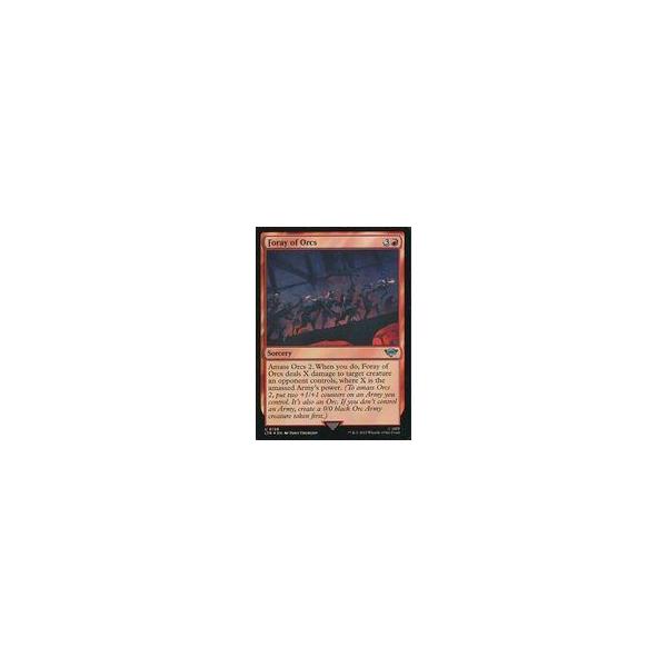商品名：中古マジックザギャザリング 0128[U]：【LTR】【FOIL】Foray of Orcs/オークの急襲マジックザギャザリング/英語版FOIL/U/赤/指輪物語：中つ国の伝承分類：赤/レア度：Uシリーズ：指輪物語：中つ国の伝承商品...