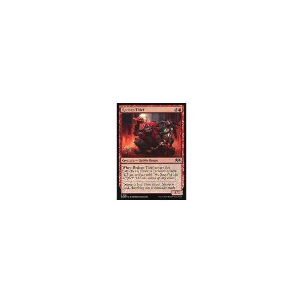 商品名：中古マジックザギャザリング 0147[C]：【WOE】【FOIL】Redcap Thief/レッドキャップの盗賊マジックザギャザリング/英語版FOIL/C/赤/エルドレインの森分類：赤/レア度：Cシリーズ：エルドレインの森商品解説■...