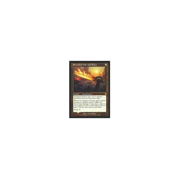 商品名：中古マジックザギャザリング 5[P]：【P23】【FOIL】【旧枠】Sword of War and Peace/戦争と平和の剣マジックザギャザリング/英語版FOIL/P/アーティファクト/ジャッジアカデミープロモ/Judge Ac...