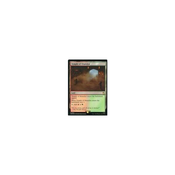 商品名：中古マジックザギャザリング 0313[R]：【WHO】【FOIL】Temple of Abandon/奔放の神殿マジックザギャザリング/英語版FOIL/R/土地/ユニバースビヨンド ドクター・フー コレクター・ブースター分類：土地/...