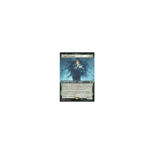 商品名：中古マジックザギャザリング 0377[R]：【WHO】【FOIL】【拡張アート版】Vislor Turlough/ヴィスラー・ターローマジックザギャザリング/英語版FOIL/R/黒/ユニバースビヨンド ドクター・フー コレクター・ブ...