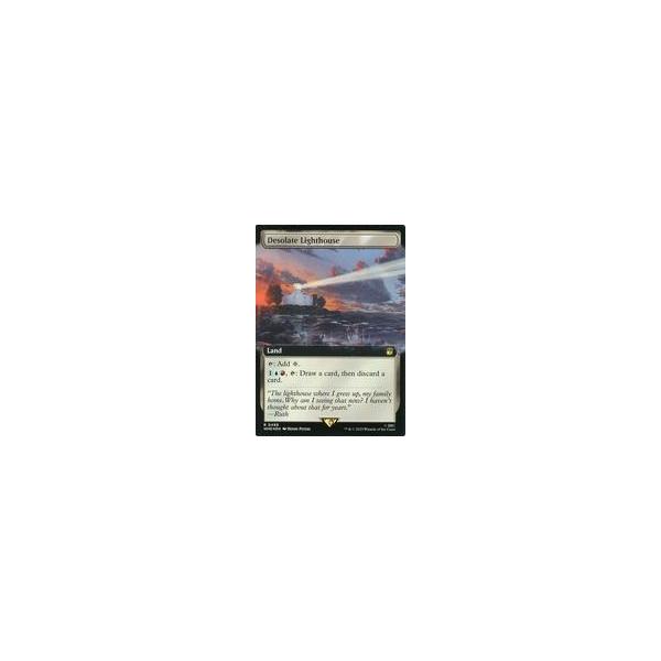 商品名：中古マジックザギャザリング 0489[R]：【WHO】【FOIL】【拡張アート版】Desolate Lighthouse/僻地の灯台マジックザギャザリング/英語版FOIL/R/土地/ユニバースビヨンド ドクター・フー コレクター・ブ...