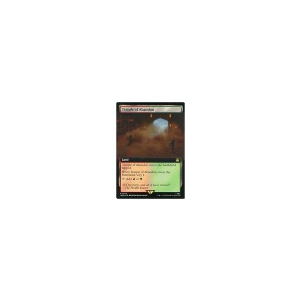 商品名：中古マジックザギャザリング 0523[R]：【WHO】【FOIL】【拡張アート版】Temple of Abandon/奔放の神殿マジックザギャザリング/英語版FOIL/R/土地/ユニバースビヨンド ドクター・フー コレクター・ブース...