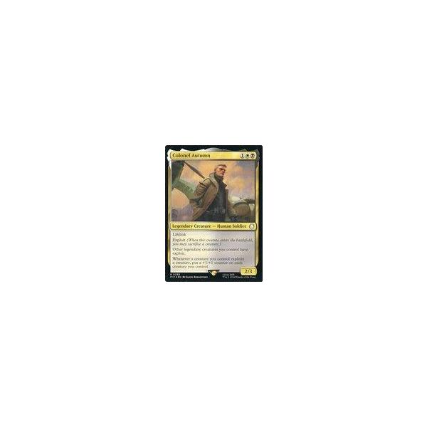 商品名：中古マジックザギャザリング 0098[R]：【PIP】【FOIL】Colonel Autumn/オータム大佐マジックザギャザリング/英語版FOIL/R/マルチカラー/ユニバースビヨンド Fallout コレクター・ブースター分類：マ...