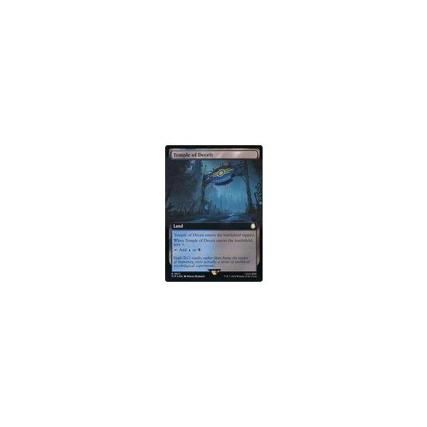 商品名：中古マジックザギャザリング 0517[R]：【PIP】【FOIL】【拡張アート版】Temple of Deceit/欺瞞の神殿マジックザギャザリング/英語版FOIL/R/土地/ユニバースビヨンド Fallout コレクター・ブースタ...