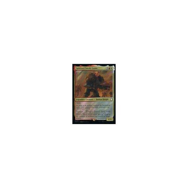 商品名：中古マジックザギャザリング 0646[R]：【PIP】【サージFOIL】Sentinel Sarah Lyons/センチネル、サラ・リオンズマジックザギャザリング/英語版FOIL/R/マルチカラー/ユニバースビヨンド Fallout...