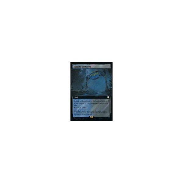 商品名：中古マジックザギャザリング 1045[R]：【PIP】【サージFOIL】【拡張アート版】Temple of Deceit/欺瞞の神殿マジックザギャザリング/英語版FOIL/R/土地/ユニバースビヨンド Fallout コレクター・ブ...