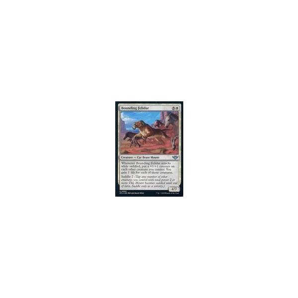 商品名：中古マジックザギャザリング 0005[U]：【OTJ】【FOIL】Bounding Felidar/躍動するフェリダーマジックザギャザリング/英語版FOIL/U/白/サンダー・ジャンクションの無法者分類：白/レア度：Uシリーズ：サン...