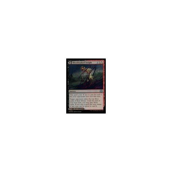 商品名：中古マジックザギャザリング 0252[U]：【MH3】【FOIL】Bloodsoaked Insight/Sanguine Morass/血に染まりし洞察/血溜まりの低湿地マジックザギャザリング/英語版FOIL/U/ハイブリッド/土...