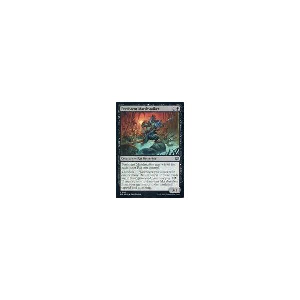 商品名：中古マジックザギャザリング 0104[U]：【BLB】【FOIL】Persistent Marshstalker/しつこい湿地忍びマジックザギャザリング/英語版FOIL/U/黒/ブルームバロウ分類：黒/レア度：Uシリーズ：ブルームバ...