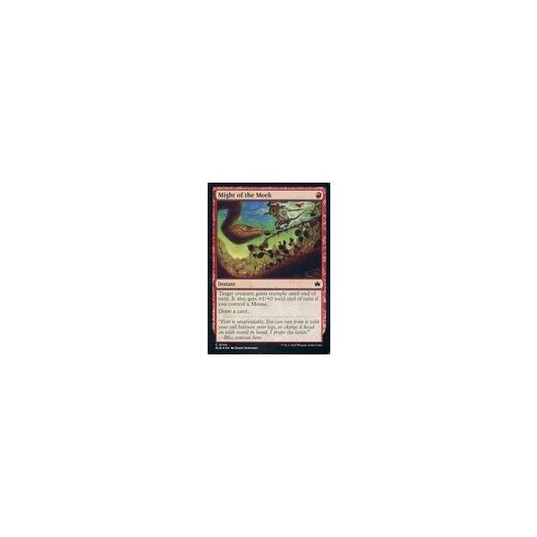 商品名：中古マジックザギャザリング 0144[C]：【BLB】【FOIL】Might of the Meek/弱者の力マジックザギャザリング/英語版FOIL/C/赤/ブルームバロウ分類：赤/レア度：Cシリーズ：ブルームバロウ商品解説■「マジ...