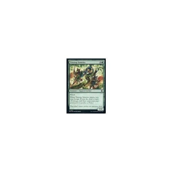 商品名：中古マジックザギャザリング 0201[C]：【BLB】【FOIL】Treetop Sentries/樹上の哨兵マジックザギャザリング/英語版FOIL/C/緑/ブルームバロウ分類：緑/レア度：Cシリーズ：ブルームバロウ商品解説■「マジ...