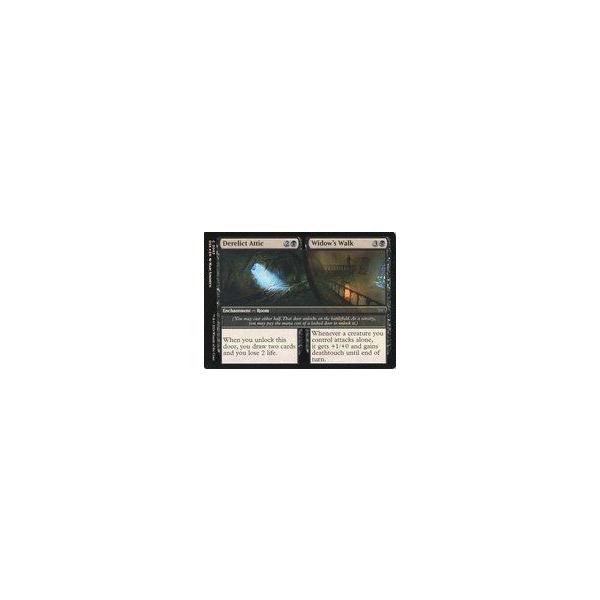 商品名：中古マジックザギャザリング 0093[C]：【DSK】【FOIL】Derelict Attic+Widow’s Walk/見捨てられた屋根裏部屋+見晴台マジックザギャザリング/英語版FOIL/C/黒/ダスクモーン：戦慄の館分類：黒/...