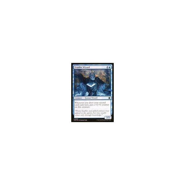 商品名：中古マジックザギャザリング 0037[C]：【FDN】【FOIL】Erudite Wizard/博学の魔術師マジックザギャザリング/英語版FOIL/C/青/ファウンデーションズ分類：青/レア度：Cシリーズ：ファウンデーションズ商品解...