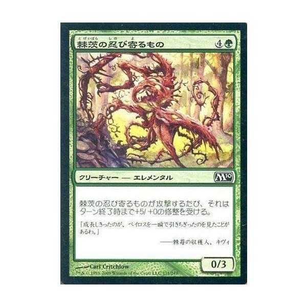 商品名：中古マジックザギャザリング 171/249[C]：【M10】【FOIL】棘茨の忍び寄るもの/Bramble Creeperマジックザギャザリング/日本語版FOIL/C/緑/基本セット2010分類：緑/レア度：C