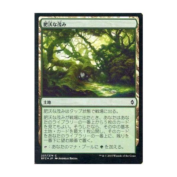 商品名：中古マジックザギャザリング [C]：【FOIL】肥沃な茂み/Fertile Thicketマジックザギャザリング/日本語版FOIL/C/戦乱のゼンディカー/土地分類：土地/レア度：C分類：土地/レア度：C