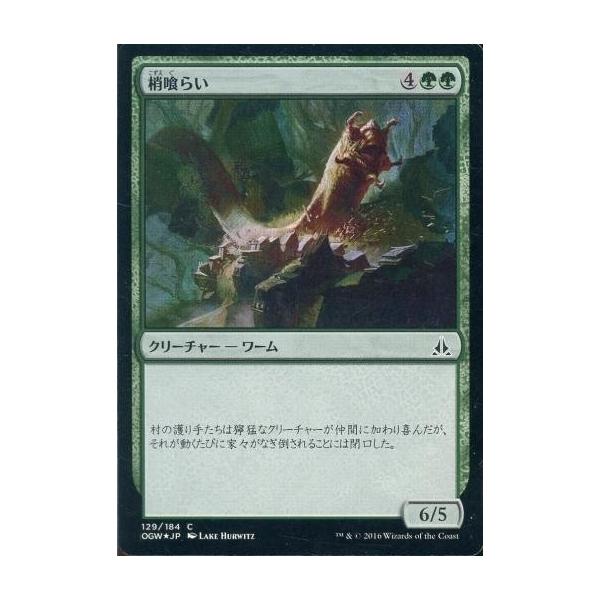 商品名：中古マジックザギャザリング [C]：【FOIL】梢喰らい/Canopy Gorgerマジックザギャザリング/日本語版FOIL/C/ゲートウォッチの誓い/緑分類：緑/レア度：C分類：緑/レア度：C