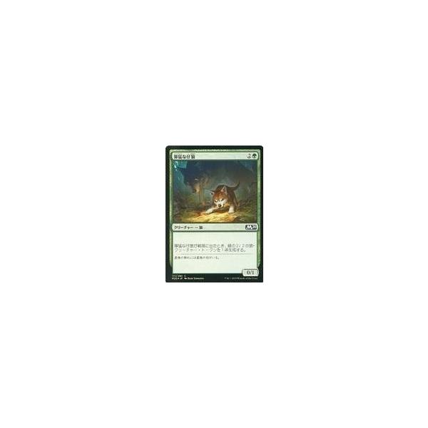 商品名：中古マジックザギャザリング [C]：【FOIL】獰猛な仔狼/Ferocious Pupマジックザギャザリング/日本語版FOIL/C/基本セット2020/緑分類：緑/レア度：C分類：緑/レア度：C