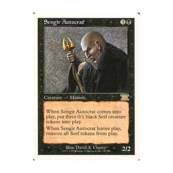 商品名：中古マジックザギャザリング 155/350[R]：【6ED】Sengir Autocrat/センギアの従臣マジックザギャザリング/英語版/R/黒/第6版(CLASSIC)分類：黒/レア度：Rシリーズ：第6版(CLASSIC)商品解説...