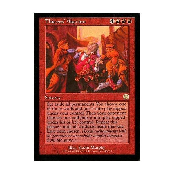 商品名：中古マジックザギャザリング 218/350[R]：【MMQ】Thieves’ Auction/泥棒の競りマジックザギャザリング/英語版/R/赤/MERCADIAN MASQUES(メルカディアンマスクス)分類：赤/レア度：Rシリーズ...