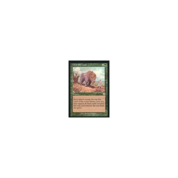 商品名：中古マジックザギャザリング 235/350[R]：【MMQ】Clear the Land/開墾マジックザギャザリング/英語版/R/緑/MERCADIAN MASQUES(メルカディアンマスクス)分類：緑/レア度：Rシリーズ：MERC...