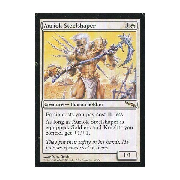 商品名：中古マジックザギャザリング 4/306[R]：【MRD】Auriok Steelshaper/オーリオックの鋼打ちマジックザギャザリング/英語版/R/白/Mirrodin(ミラディン)分類：白/レア度：Rシリーズ：Mirrodin(...