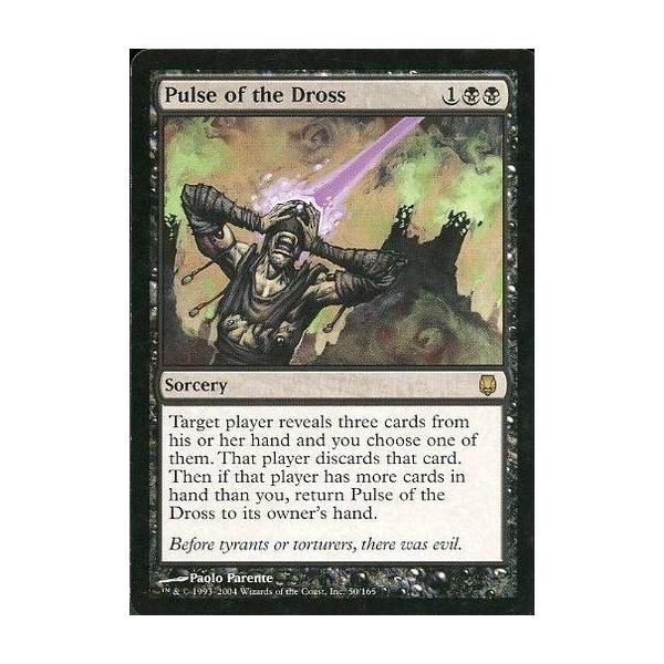 商品名：中古マジックザギャザリング 50/165[R]：【DST】Pulse of the Dross/ドロスの脈動マジックザギャザリング/英語版/R/黒/Darksteel(ダークスティール)分類：黒/レア度：R