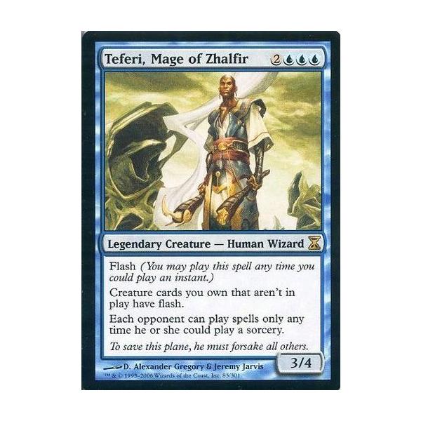 商品名：中古マジックザギャザリング 83/301[R]：【TSP】Teferi Mage of Zhalfir/ザルファーの魔道士、テフェリーマジックザギャザリング/英語版/R/青/時のらせん分類：青/レア度：Rシリーズ：時のらせん商品解説...