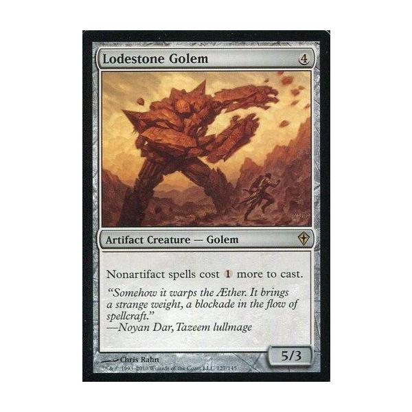商品名：中古マジックザギャザリング 127/145[R]：【WWK】Lodestone Golem/磁石のゴーレムマジックザギャザリング/英語版/R/アーティファクト/ワールドウェイク分類：アーティファクト/レア度：Rシリーズ：ワールドウェ...